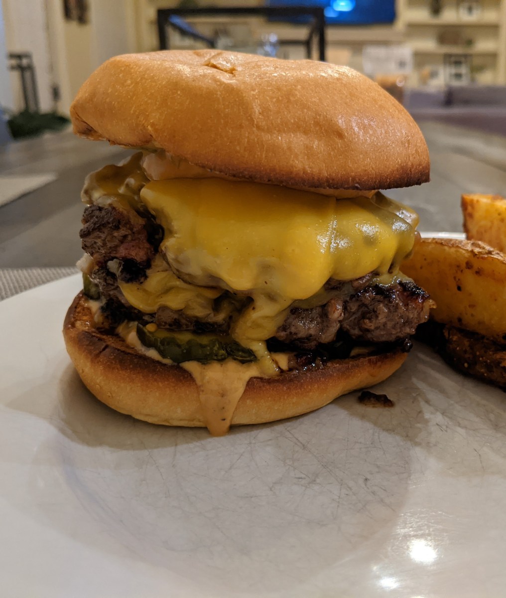 Sean Brock’s Famous Husk Burger with Crispy Baked Wedge Fries – one ...